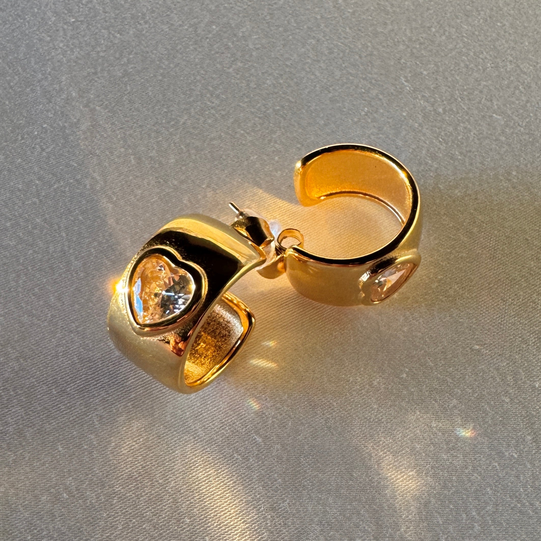 Paris Chunky Hoops - Namaste Jewelry Canada